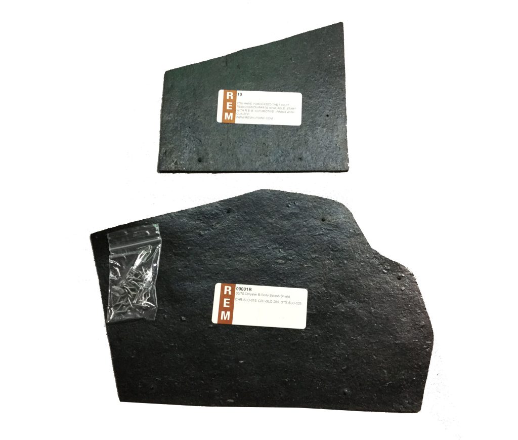 1966-1970 Dodge Coronet Inner Fender Splash Shields W/ Clips | TNT Auto ...