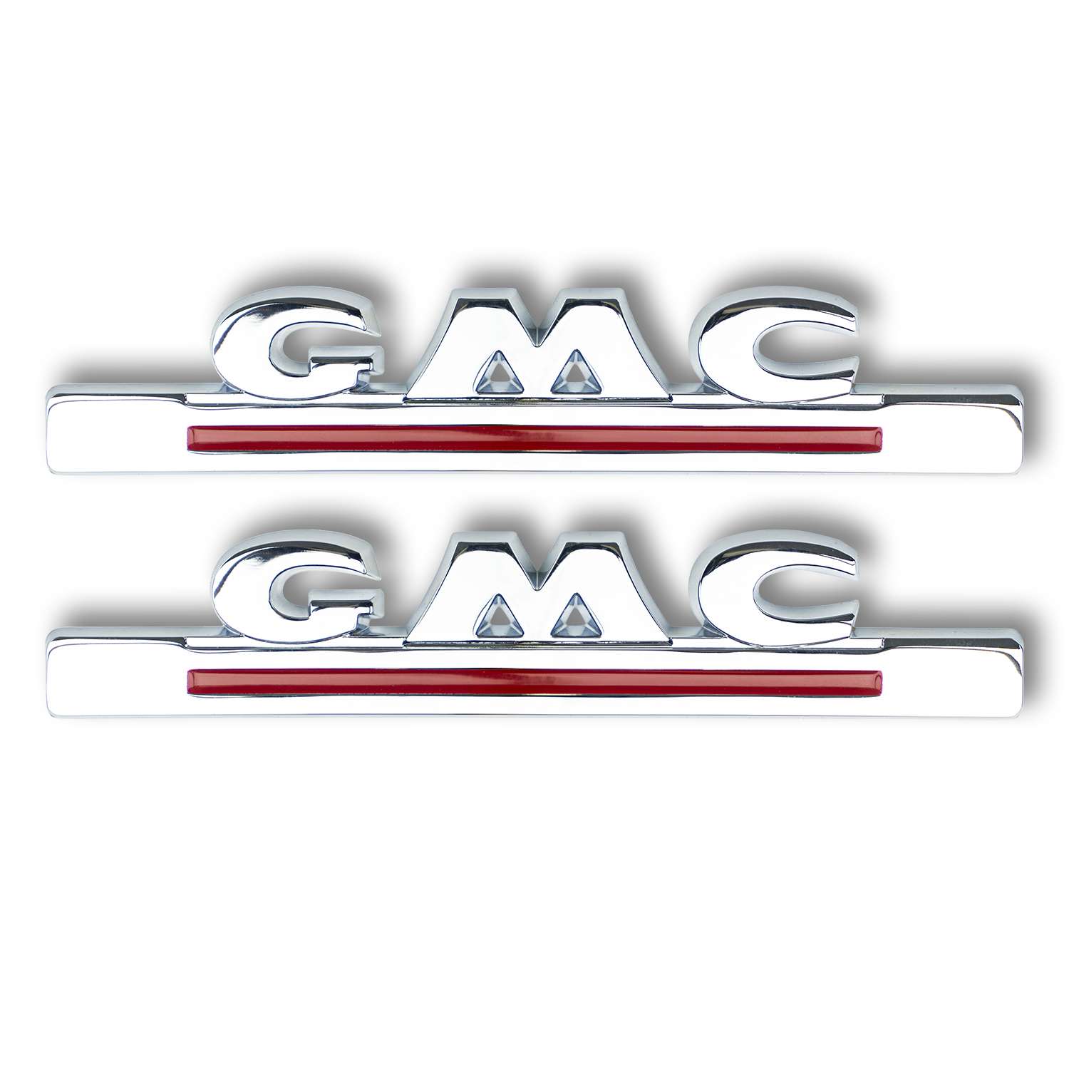 1947-1955 GMC Truck Chrome Hood Emblems Pair W/ Hardware | TNT Auto ...