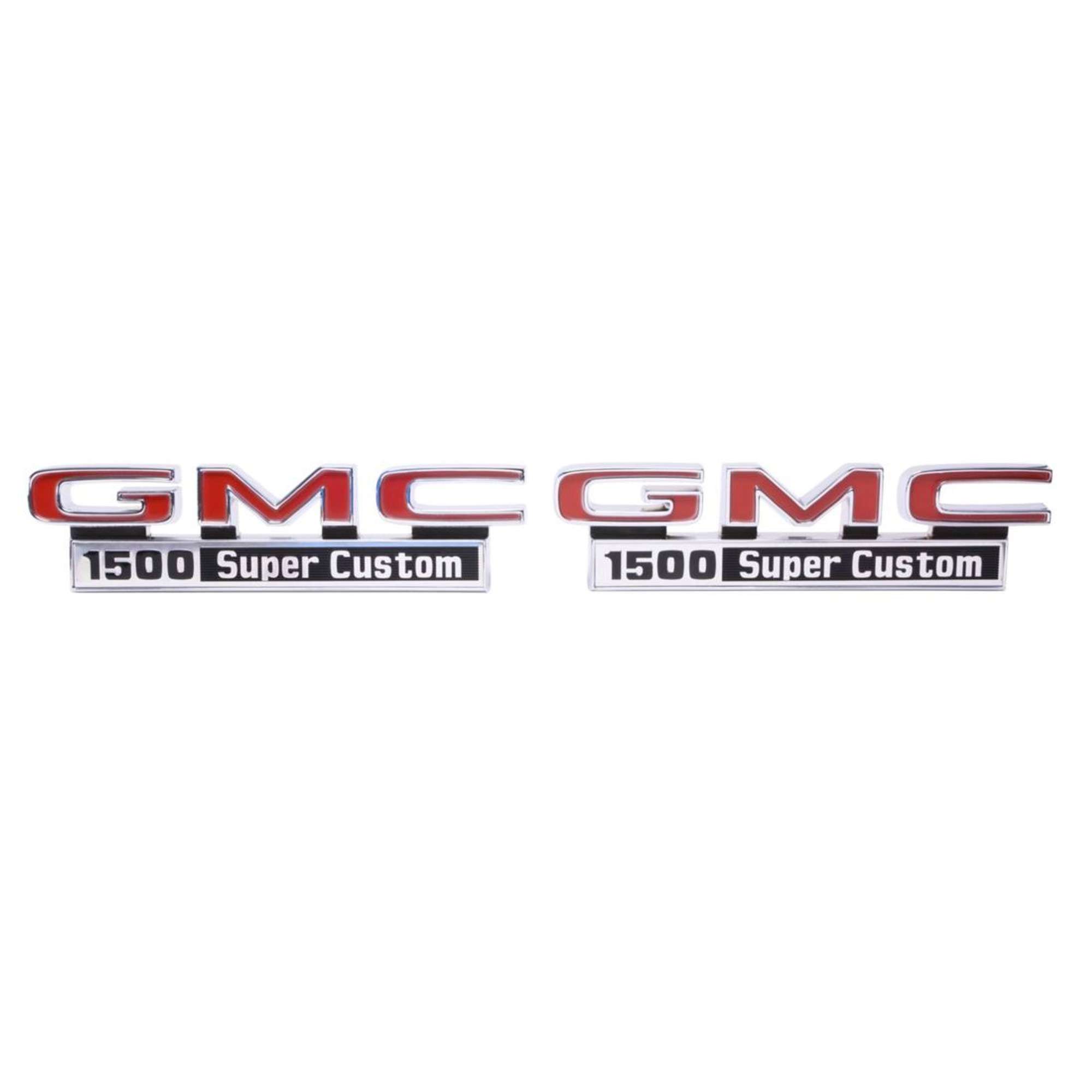 1971-1972 GMC 1500 Super Custom Fender Emblems W/ Hardware Pair | TNT ...
