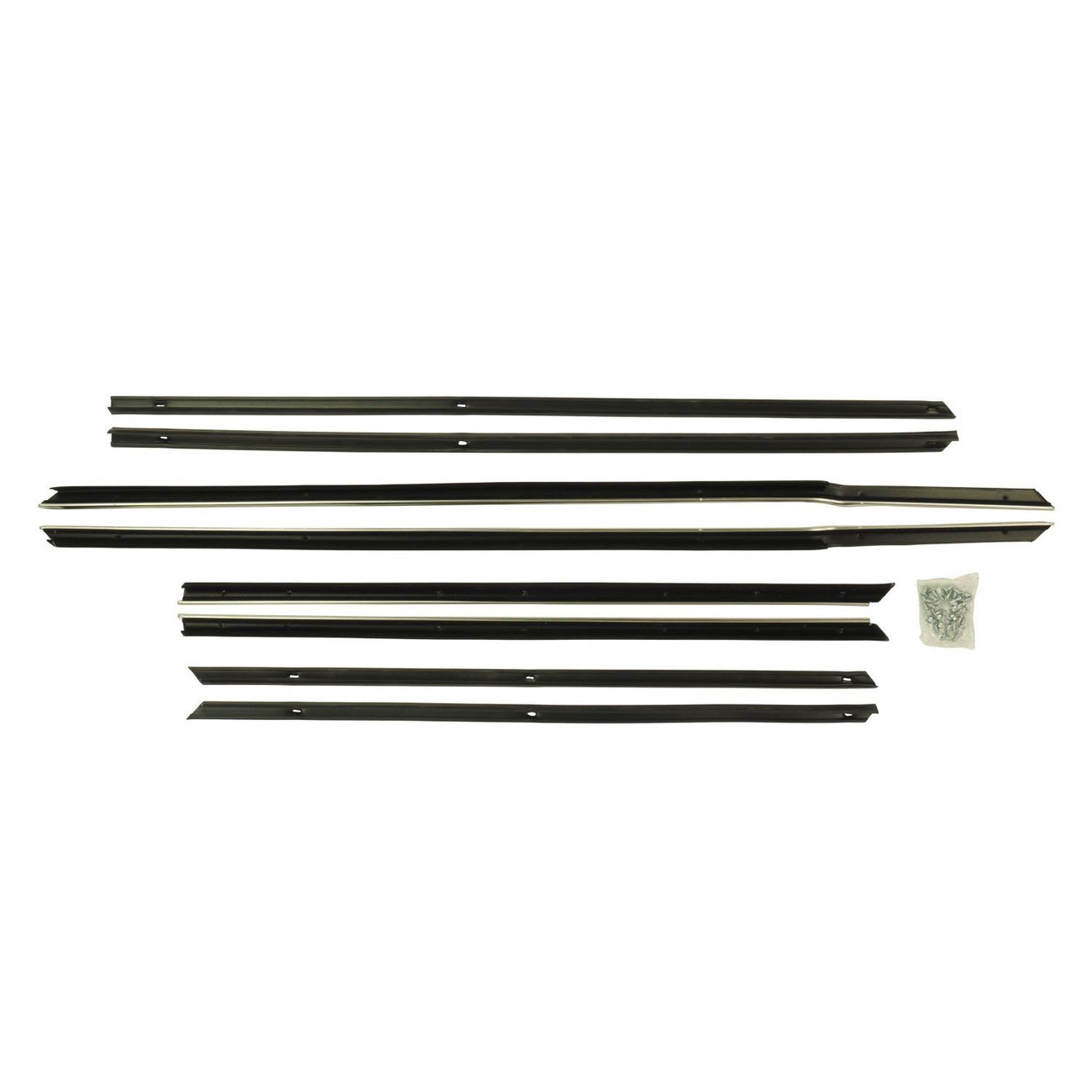 1965 Chevrolet Impala 2 Dr Hardtop Window Felt Kit Replacement Style ...